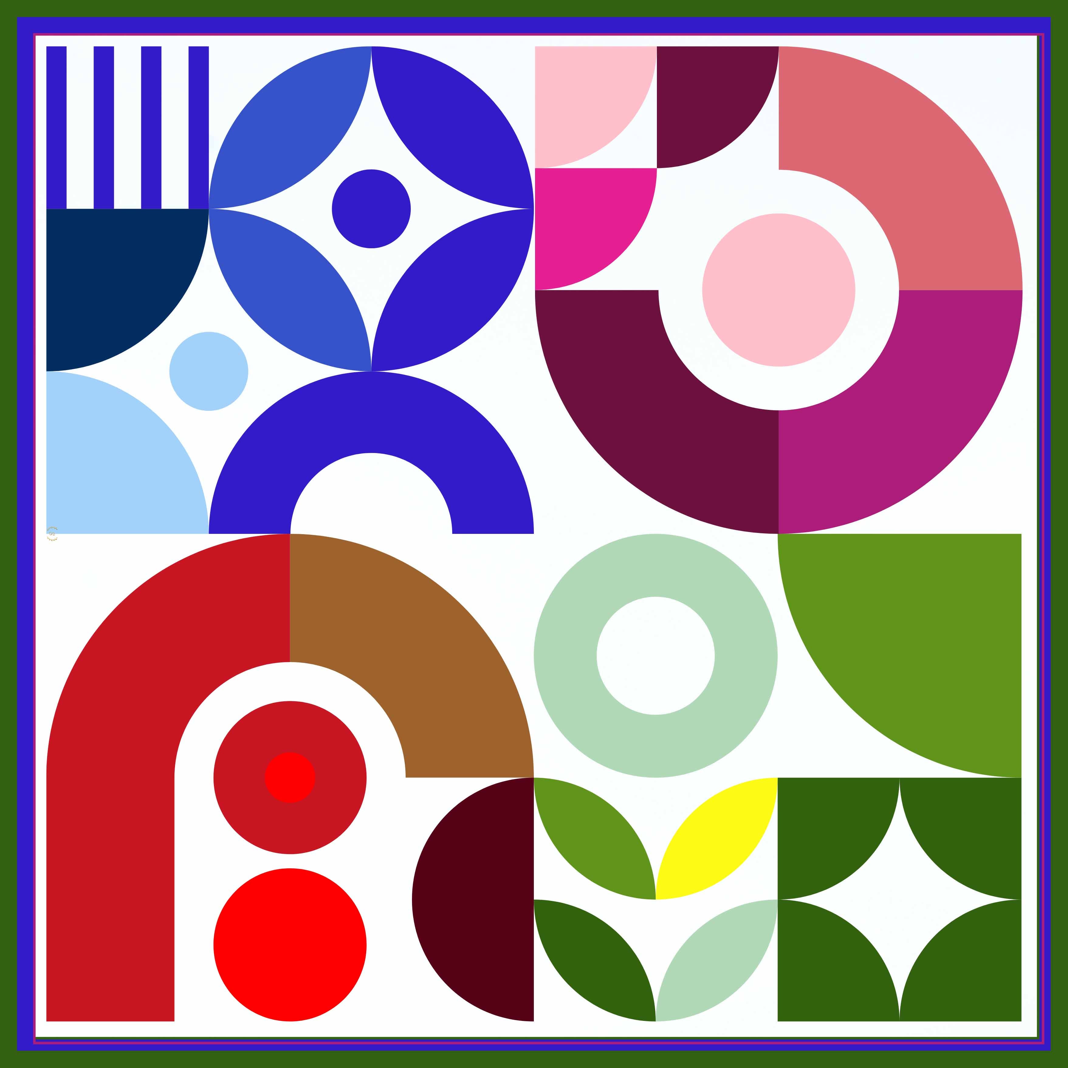 Geo Squares White – Gabiano